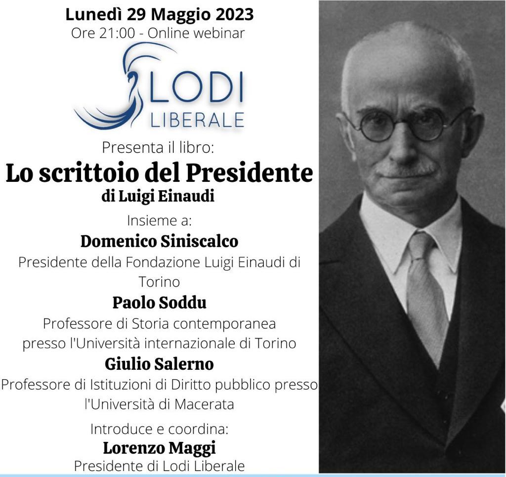 Presentazione de “Lo scrittoio del Presidente” di Luigi Einaudi | 29 ...